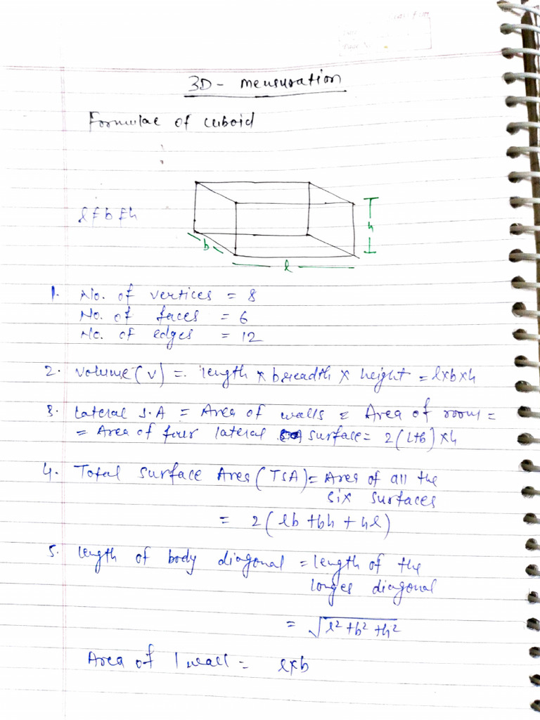 Cube and Cuboid | PDF