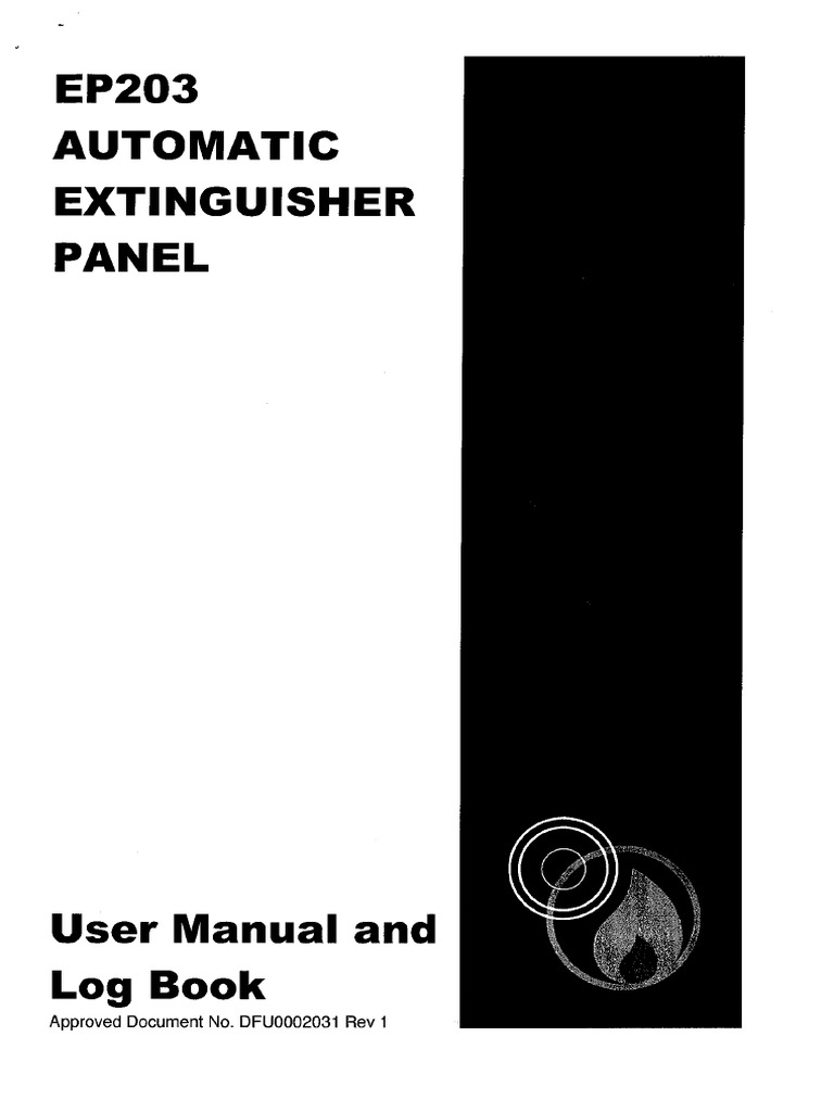 (nn100 Gas) Ep203 Automatic Extinguisher Panel User Manual & Log Book | PDF