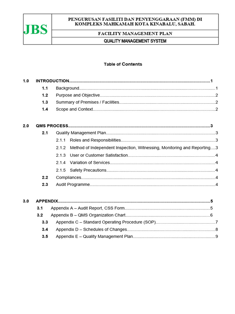 Quality Management Plan | PDF | Quality Management System | Iso 9000