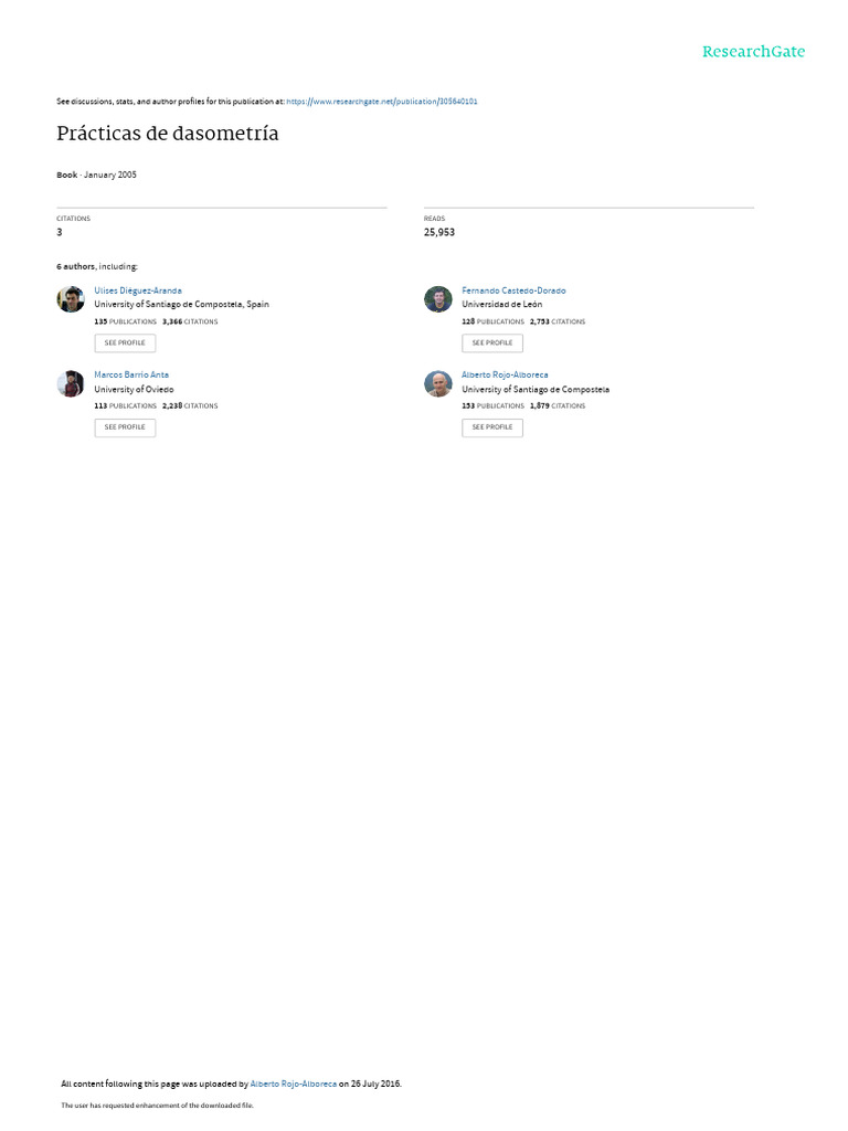 Practicas de Dasometria 2005 | PDF | Medición | Arboles