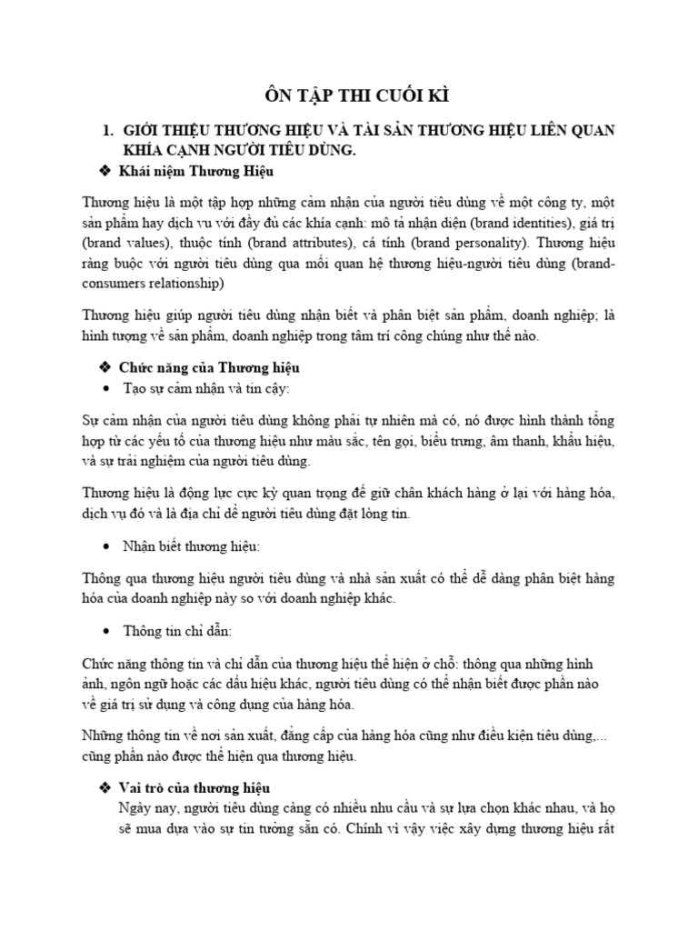 Đề Cương Ôn Tập-nhóm 8- Qtth | PDF