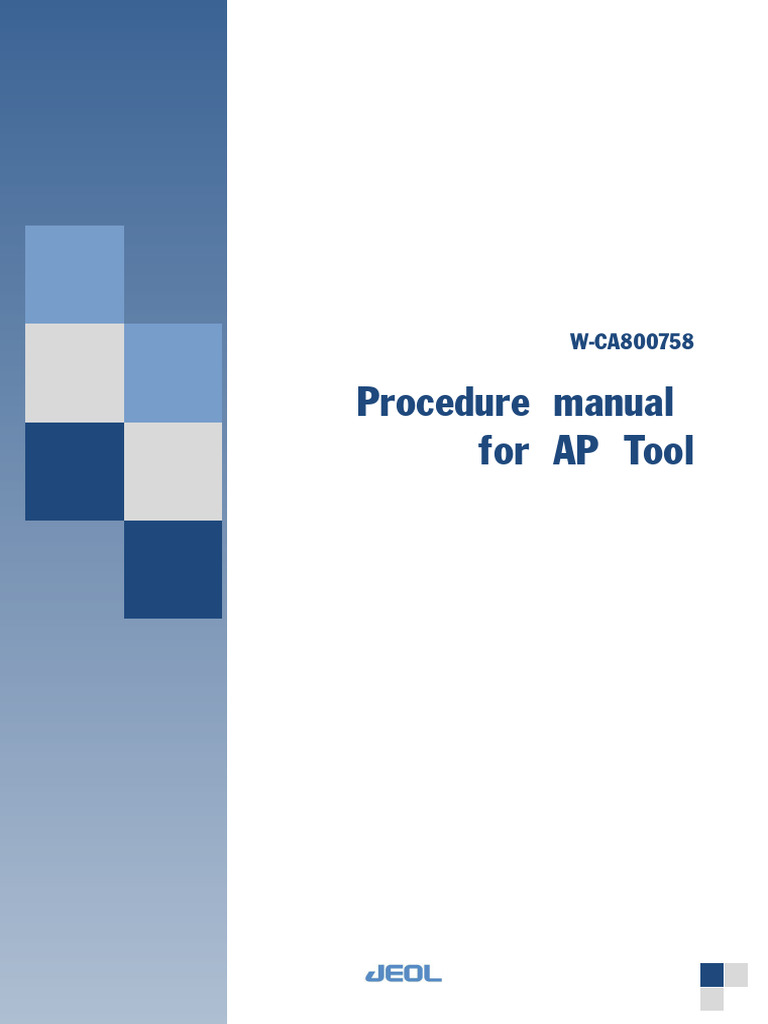 W-CA800758-01 - Procedure Manual For AP Tool | PDF | Computer File ...