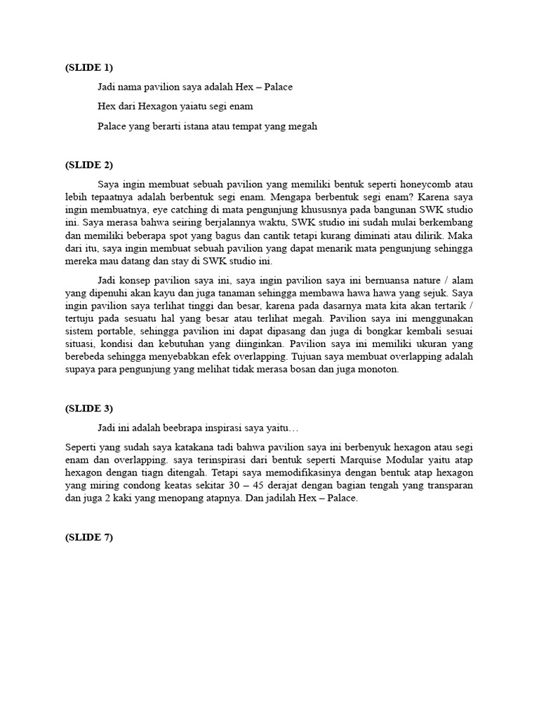 Script Presentasi Decorintex | PDF