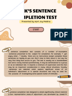 SSCT Interpretation | PDF | Attitude (Psychology) | Feeling