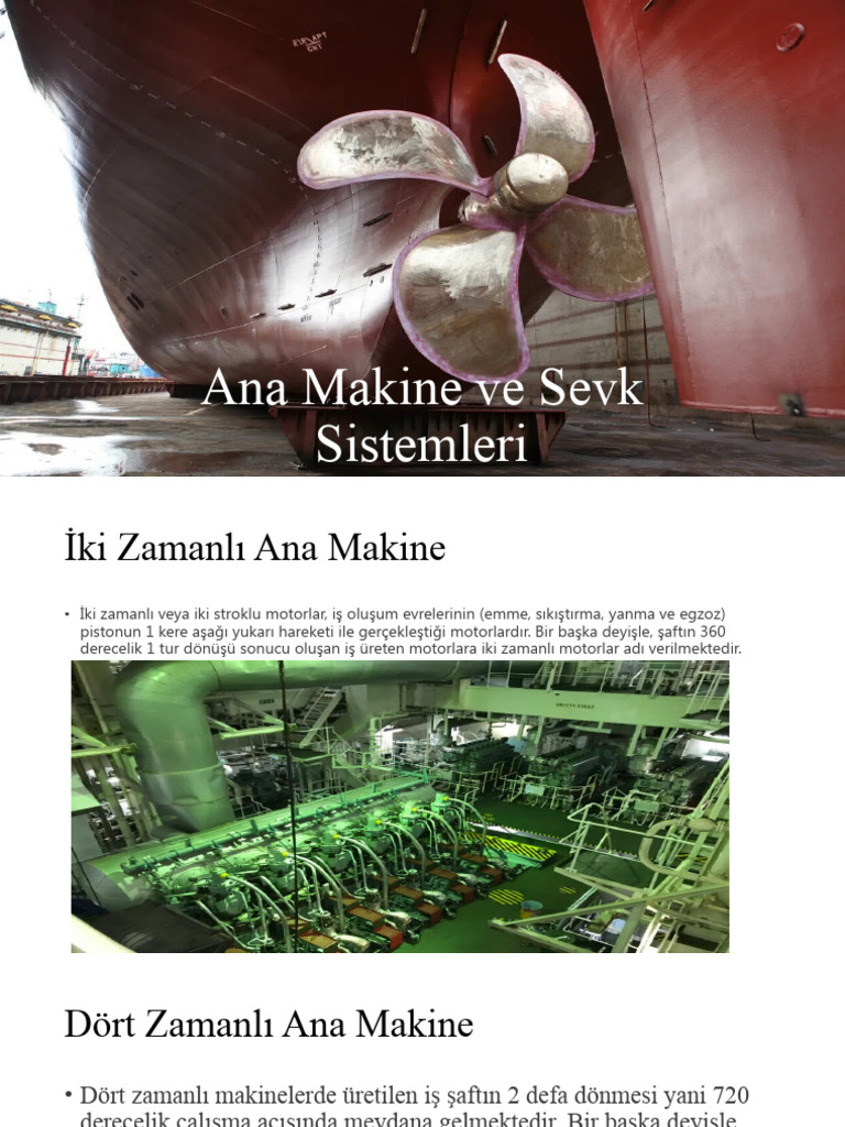 11-Ana Makine Ve Sevk Sistemleri - Cemre Tersane Sunum | PDF