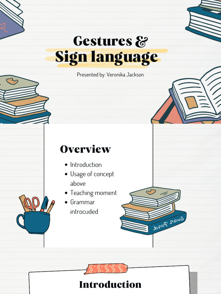 Grammar Mini-Lesson | Download Free PDF | Gesture | Sign Language