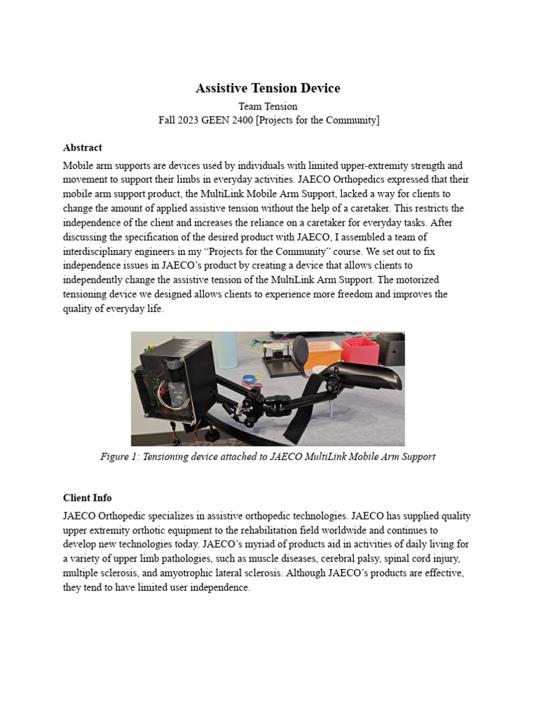 Final Design Report - JW | PDF | Computer Aided Design | Force