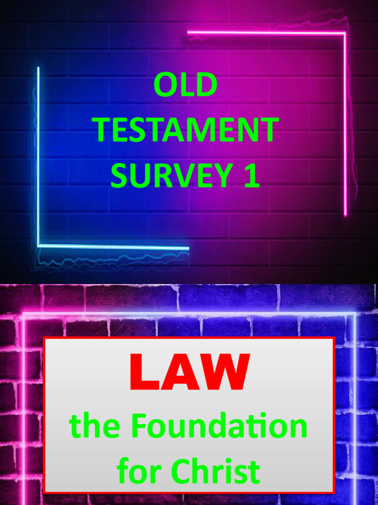 Old Testament Survey#1 | PDF | Book Of Genesis | Book Of Exodus