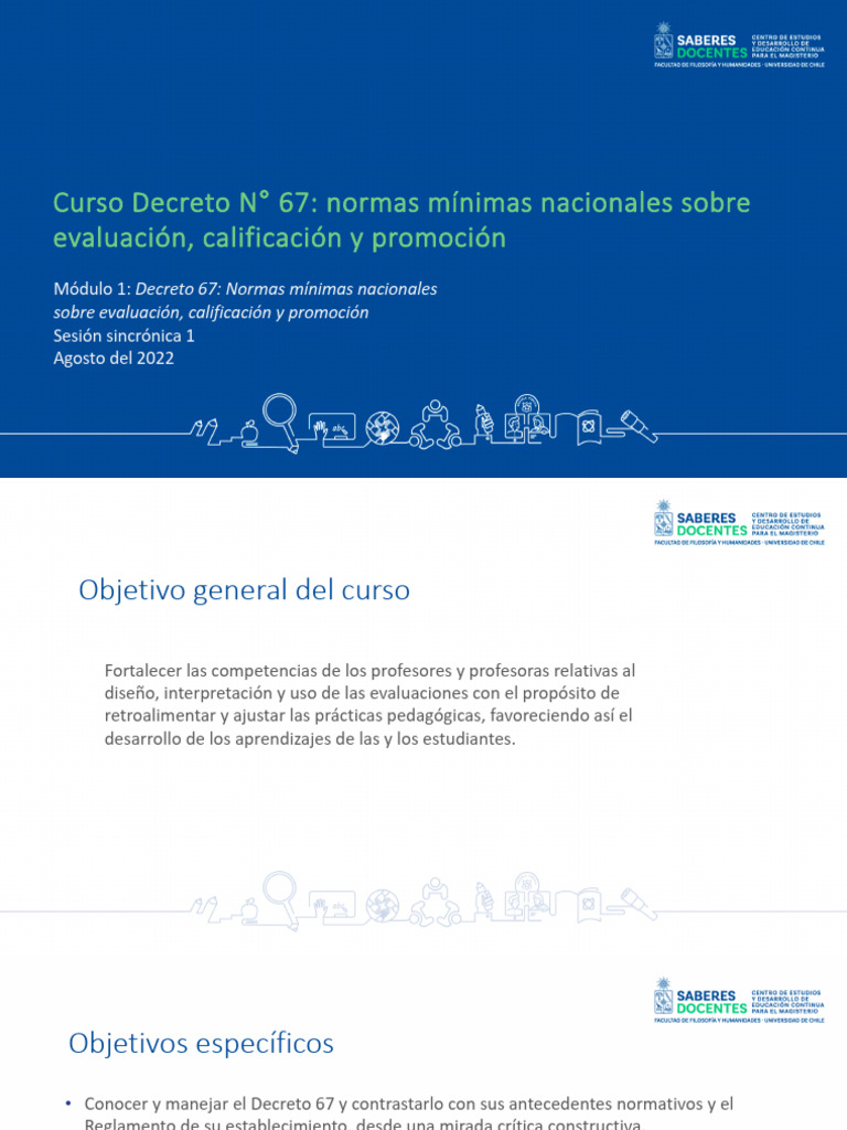 Sesión 1 y 2 Módulo 1 | PDF | Evaluación | Aprendizaje