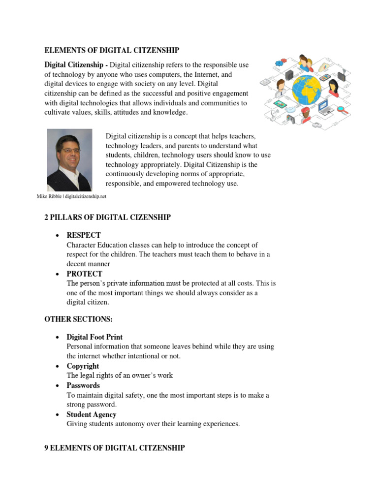 Elements of Digital Citzenship | PDF | Human Communication | Communication