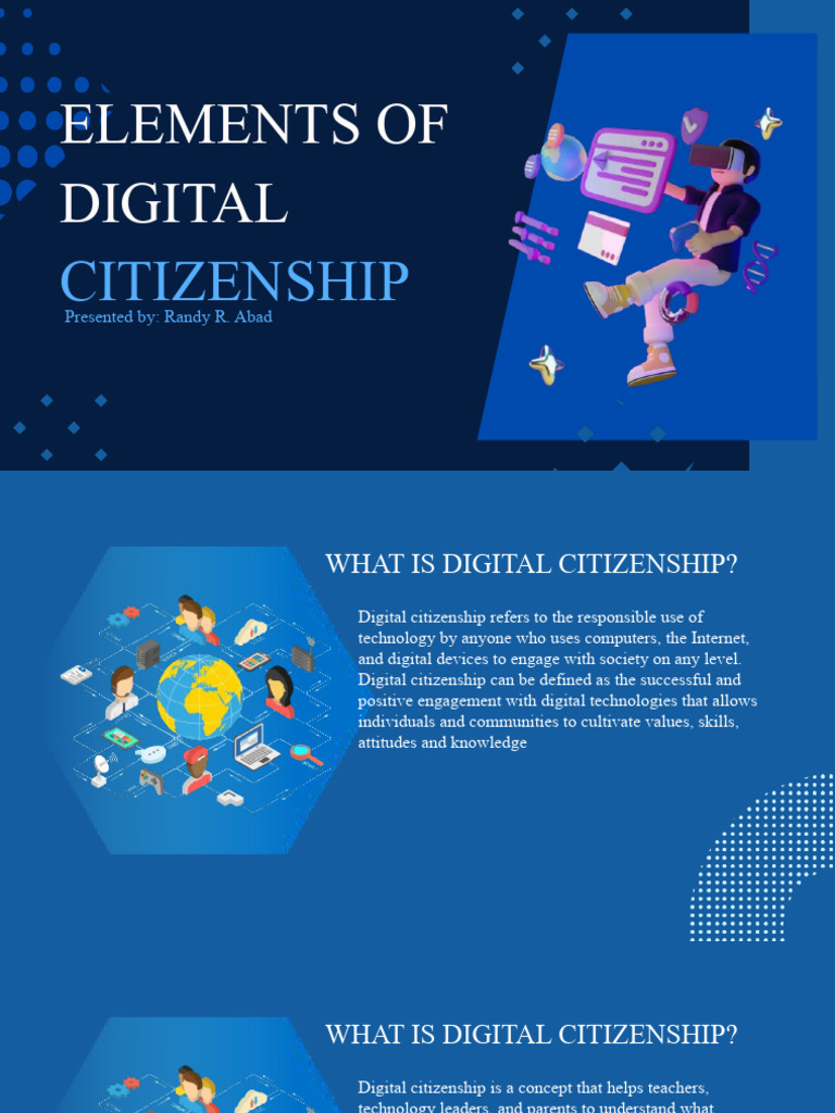 9 Elements of DIgital Citizenship | PDF | Cyberspace | Communication