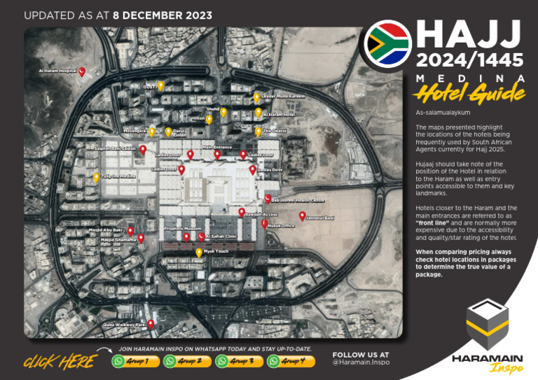 Haramain Inspo Hajj Maps 2024 Medina | PDF | Middle East | Abrahamic ...