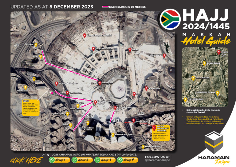 Haramain Inspo Hajj Maps 2024 Makkah | PDF | Mecca | Saudi Arabia