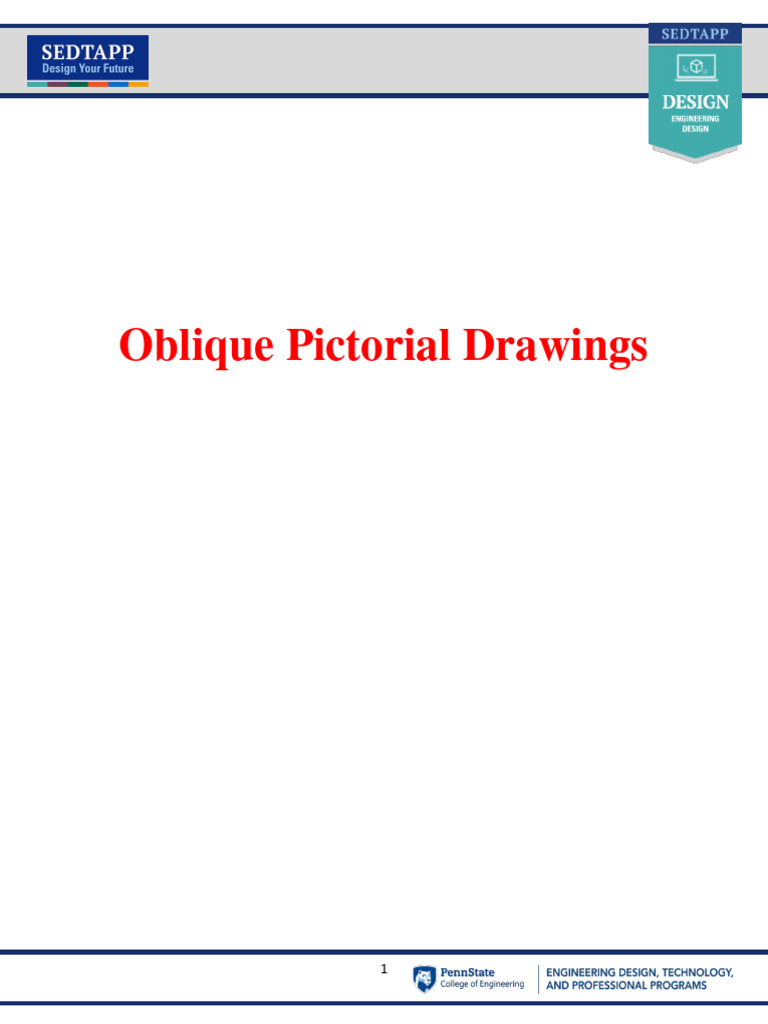 Oblique Pictorial Drawings | PDF