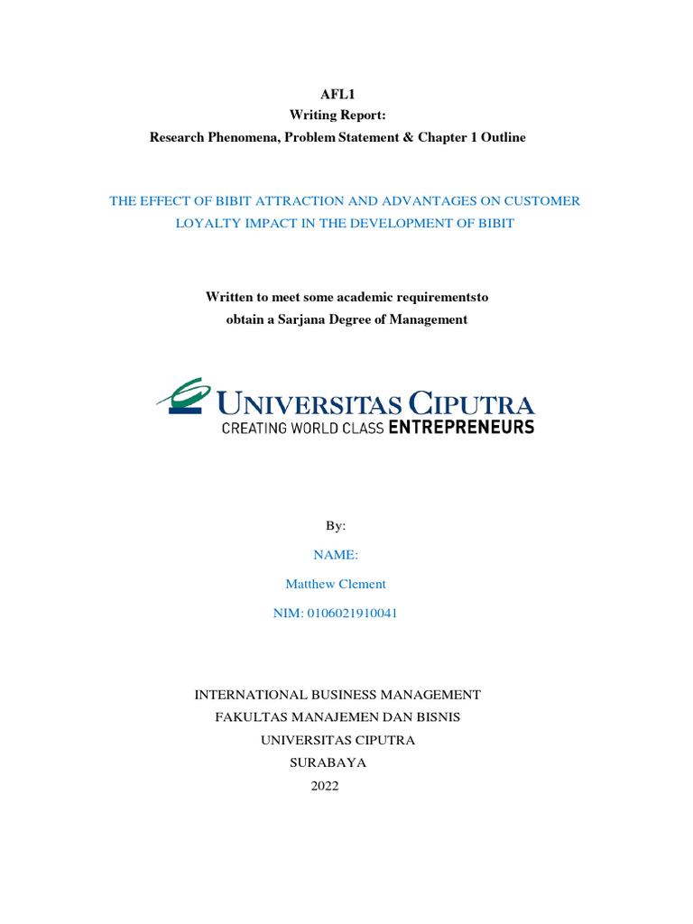 AFL 1 RM Matthew C 0106021910041 | PDF | Modern Portfolio Theory ...