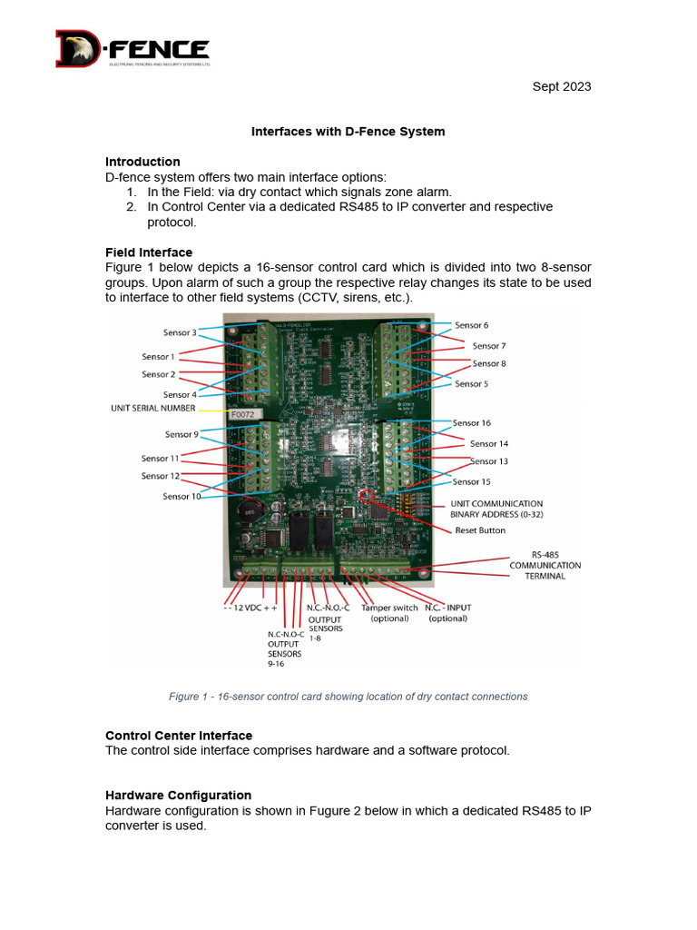 Interfacing With Dfence RS485 Systems | PDF | Technology & Engineering | Computers