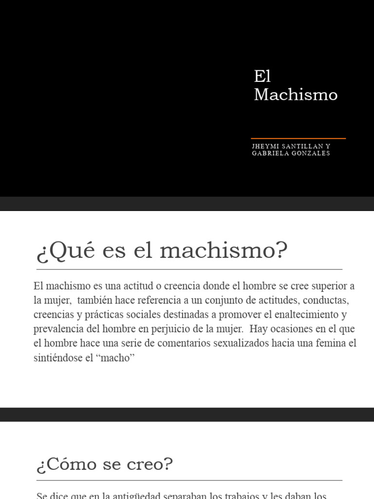 Machismo: Impacto y Orígenes | PDF | Machismo | Mujer