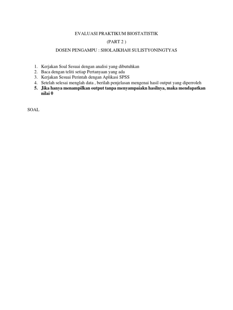 Soal Eval Part 2 Vira Agus Tianty | PDF