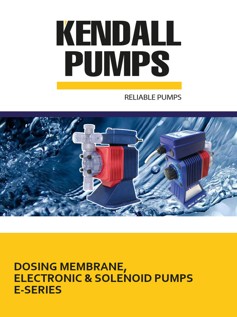 Catalogue-E-Series | PDF | Power Supply | Pump