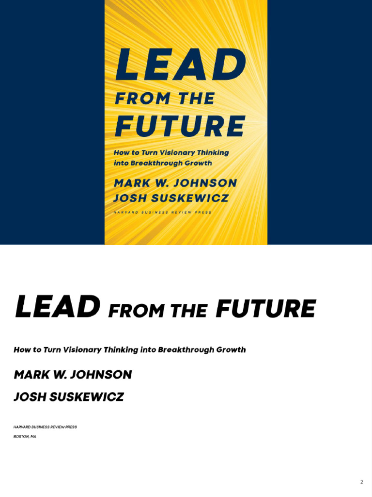 Lead From The Future - Mark W. Johnson | PDF