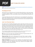 Film Review Writing Checklist | PDF