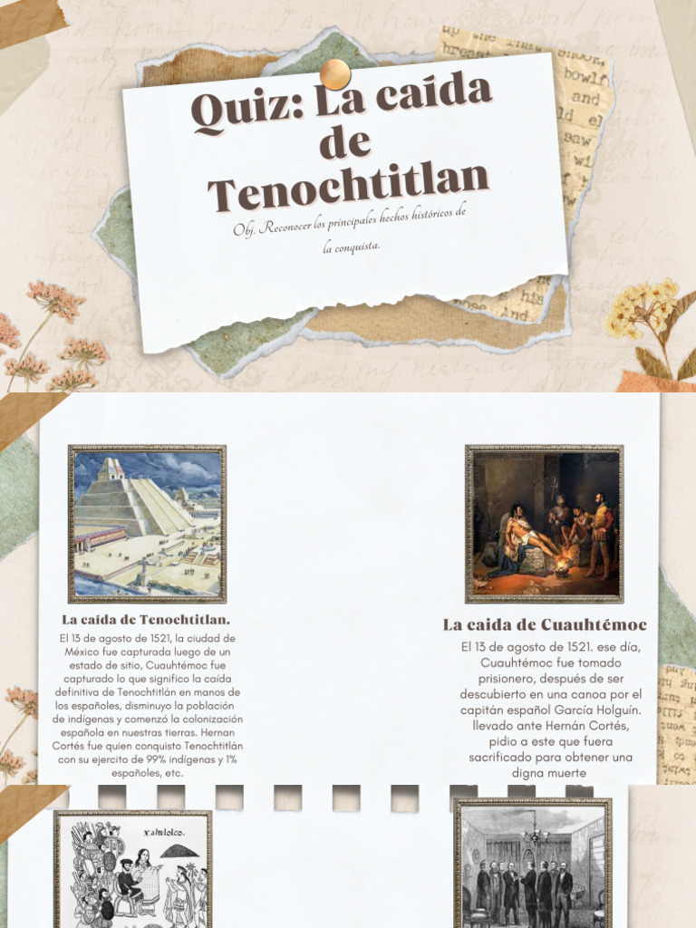 La Caída de Tenochtitlan. | PDF