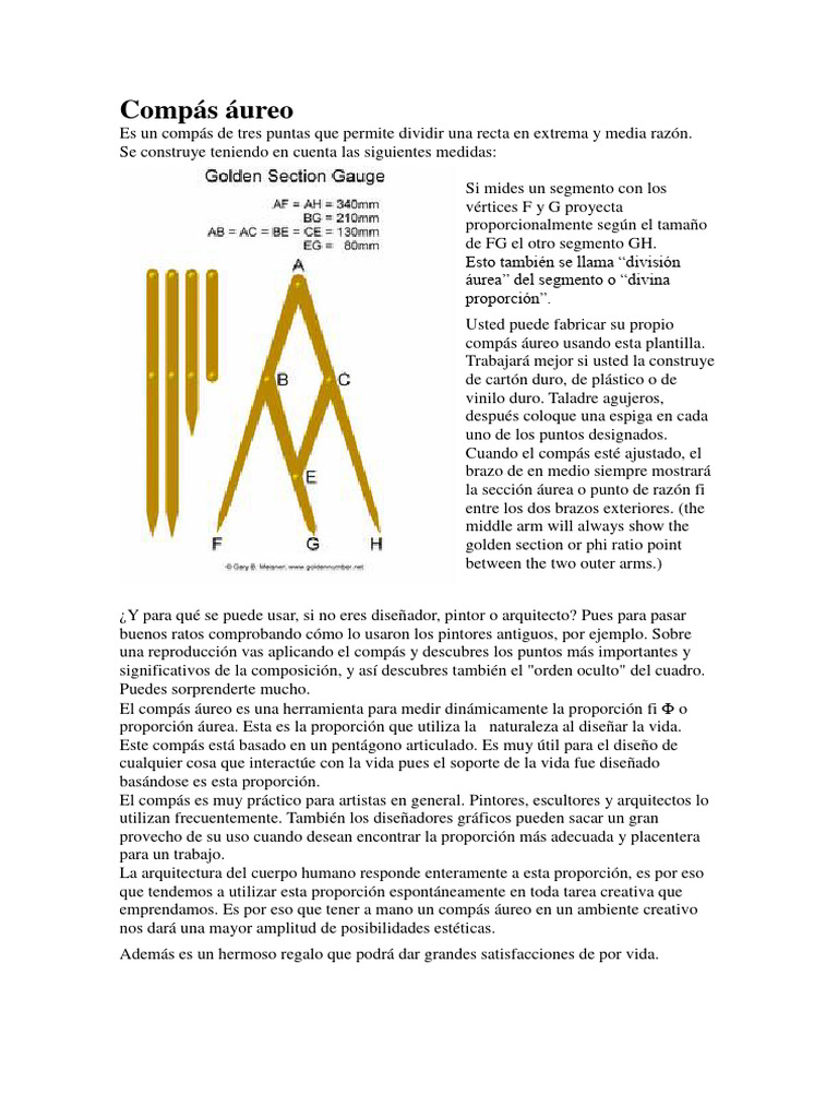 Compas Aureo 3 | PDF | Herramientas