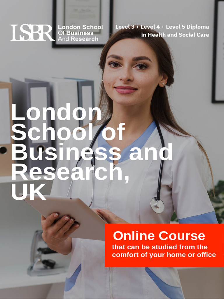 Combind Level 3 + Level 4 + Level 5 Diploma in Health and Social Care - Delivered Online by LSBR ...