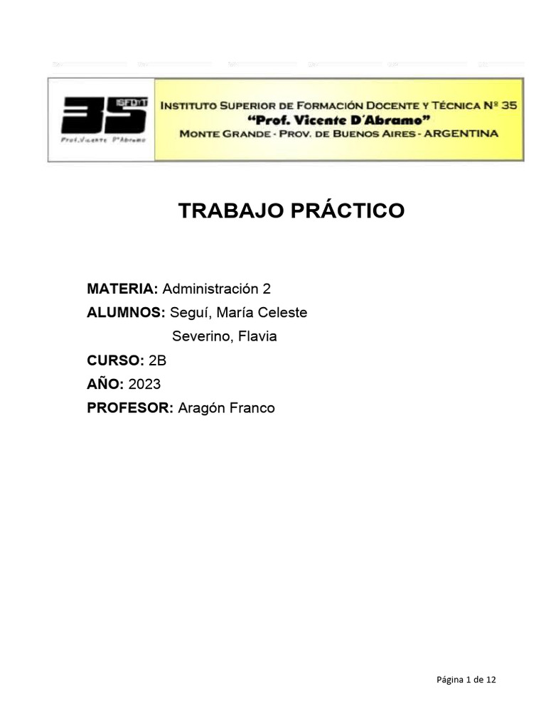 TP Final de Administracion Segui-Severino | PDF | Biblioteca escolar | Bibliotecas