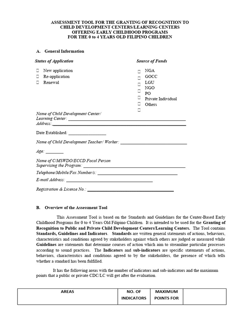 New Assessment Tool For The Granting of Recognition. | PDF | First Aid ...