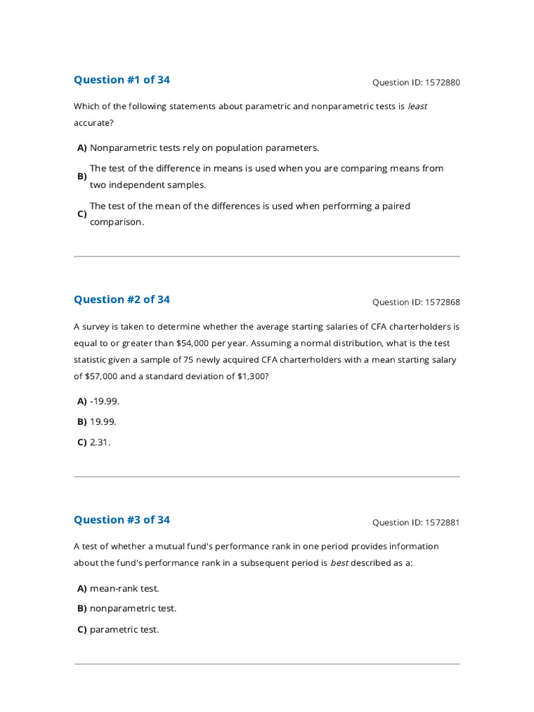 Reading 8 Hypothesis Testing | PDF | Statistical Significance ...
