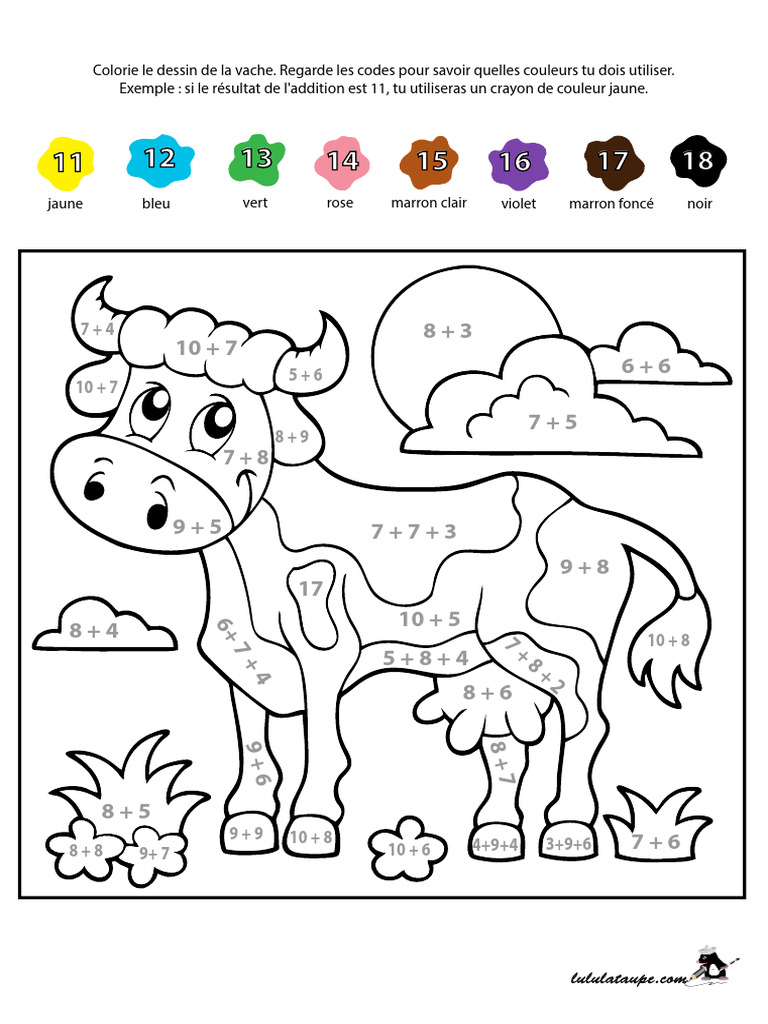 Coloriage magique à imprimer CP | PDF