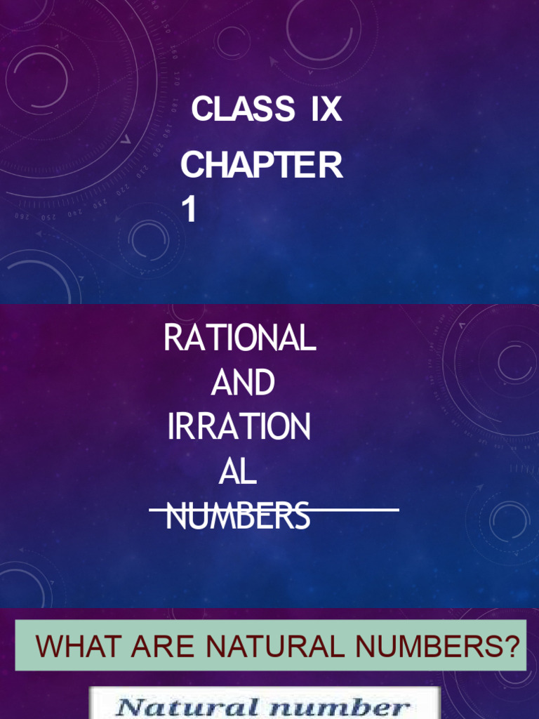CH 1 - Rational and Irrational Numbers | PDF | Numbers | Rational Number