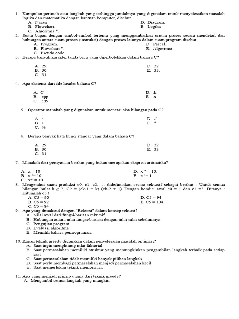 Master Soal Tik Xi Ganjil 2023 Susulan | PDF