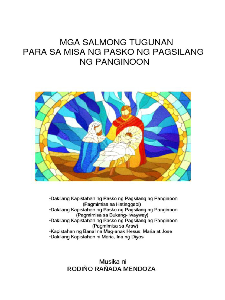 Mga Salmong Tugunan para Sa Pagdiriwang Sa Pasko NG Pagsilang - 2023 | PDF