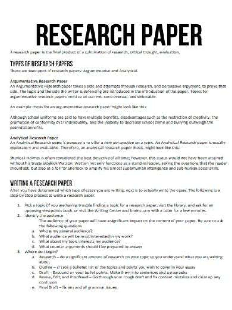 Standard Research Paper | PDF