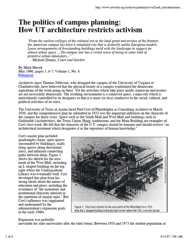 Burdine Hall: Activism in Campus Design | PDF | Social Science | History