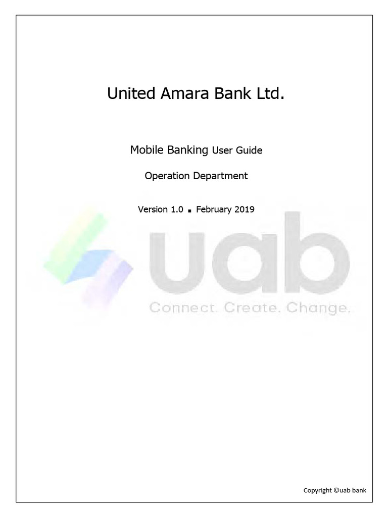 Uabmobile - User Guide - English - V0.1 | PDF | Password | Payments