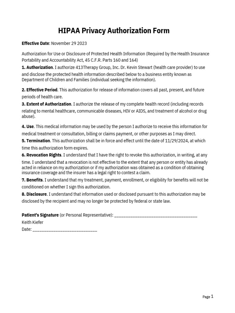 Massachusetts HIPAA Medical Records Release Form - 2023 - 11 - 29 PDF ...