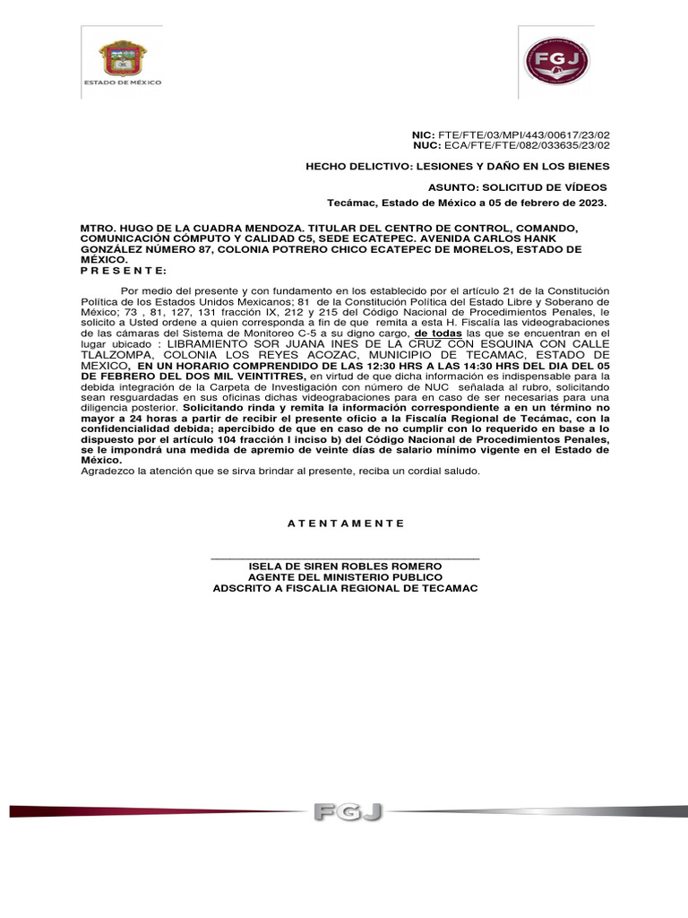 OFICIO C5 | PDF | Gobierno