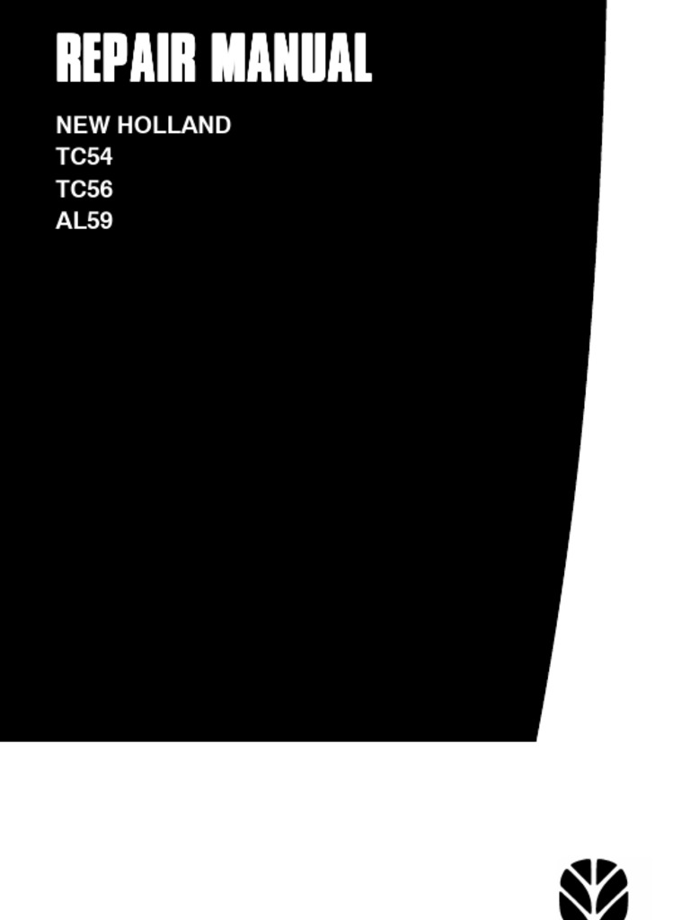 Manual New Holland TC 54 | PDF | Manufactured Goods | Vehicle Parts