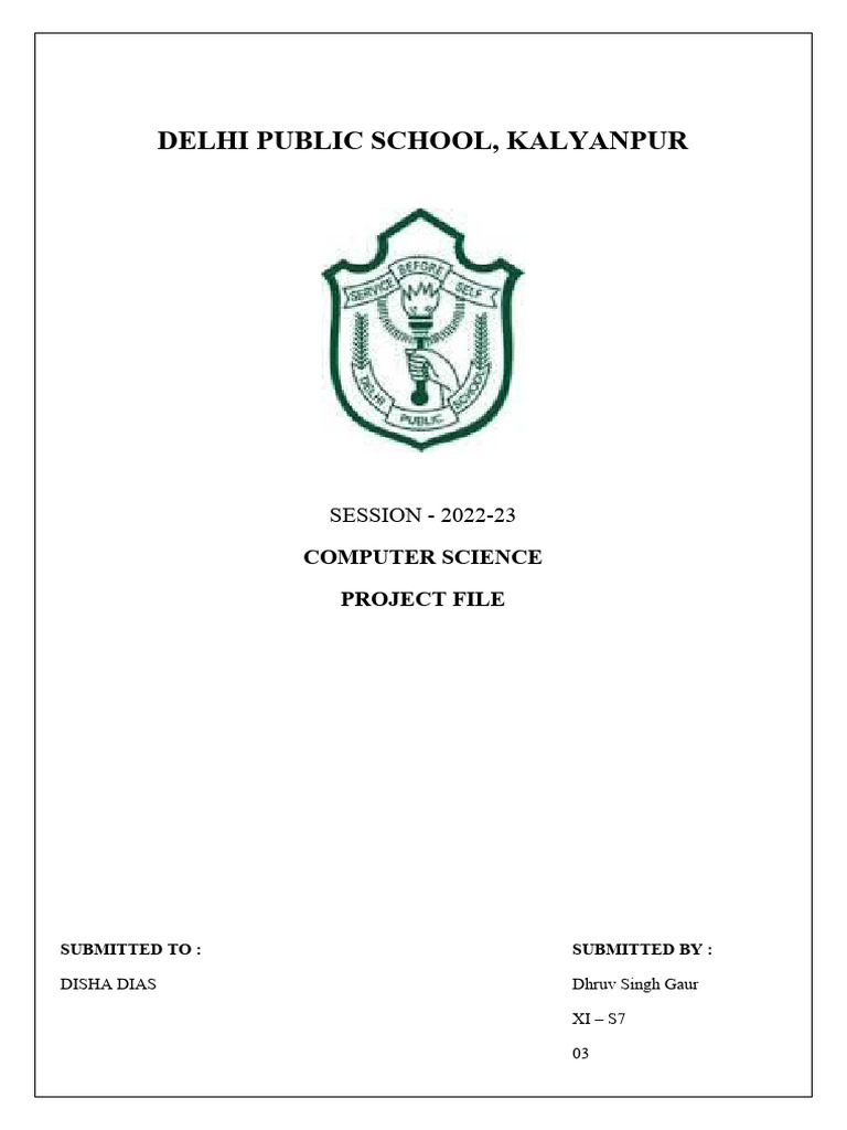 CS Practical File | PDF | String (Computer Science) | Computer Science