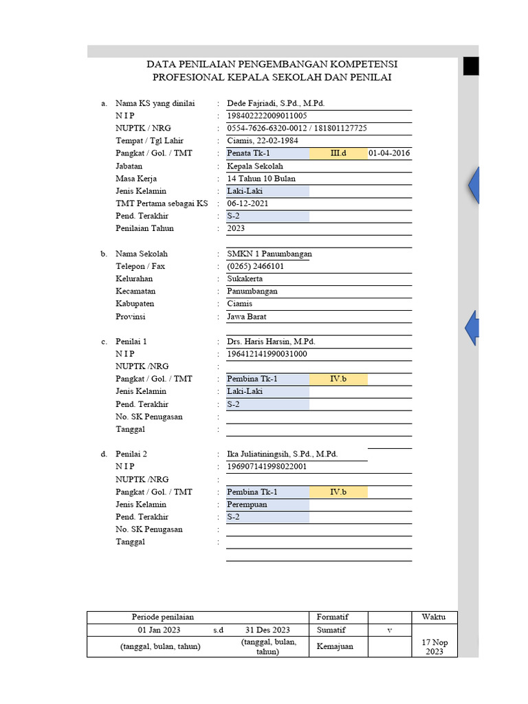 PKKS SMK Plus REKAP - REV SMKN 1 Panumbangan | PDF