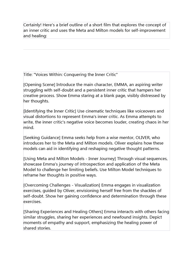 Inner Critic | Download Free PDF | Thought | Creativity