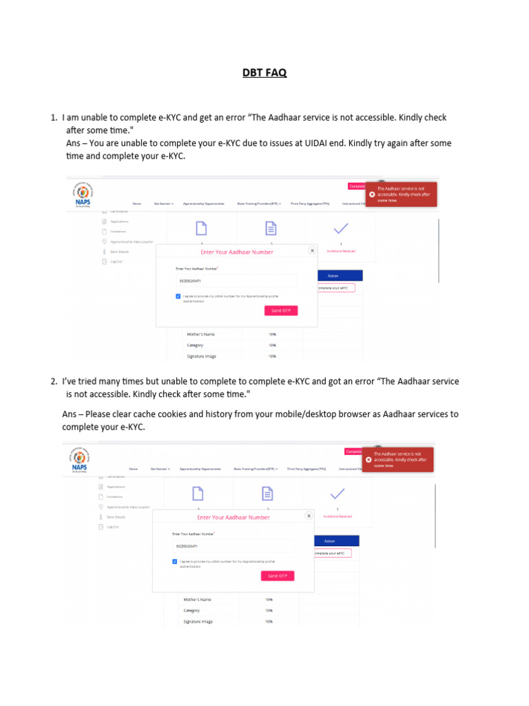 DBT Faq V2.0 | PDF | Banking | Banks