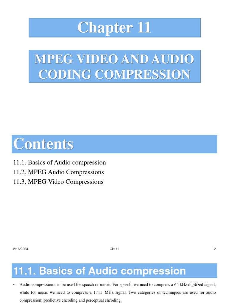 2015 Chapter 11 MMS IT | PDF | Data Compression | Codec