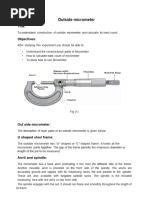 Micrometer Parts and Functions Explained | PDF | Tools