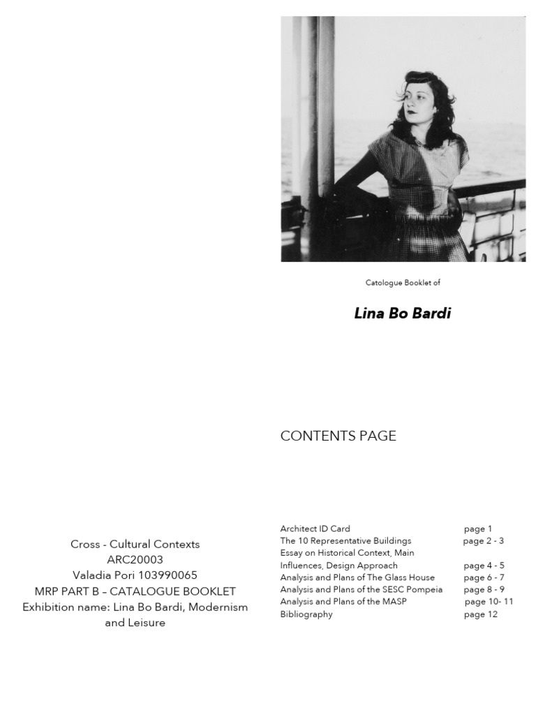 Lina Bo Bardi Research Paper | PDF