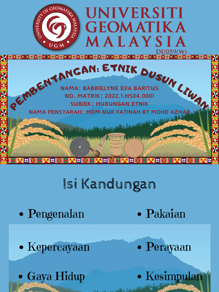 Etnik Dusun Liwan di Sabah dan Borneo | PDF