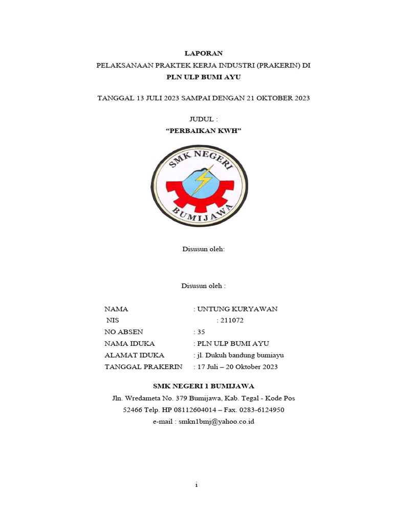 LAPORAN Untung | PDF